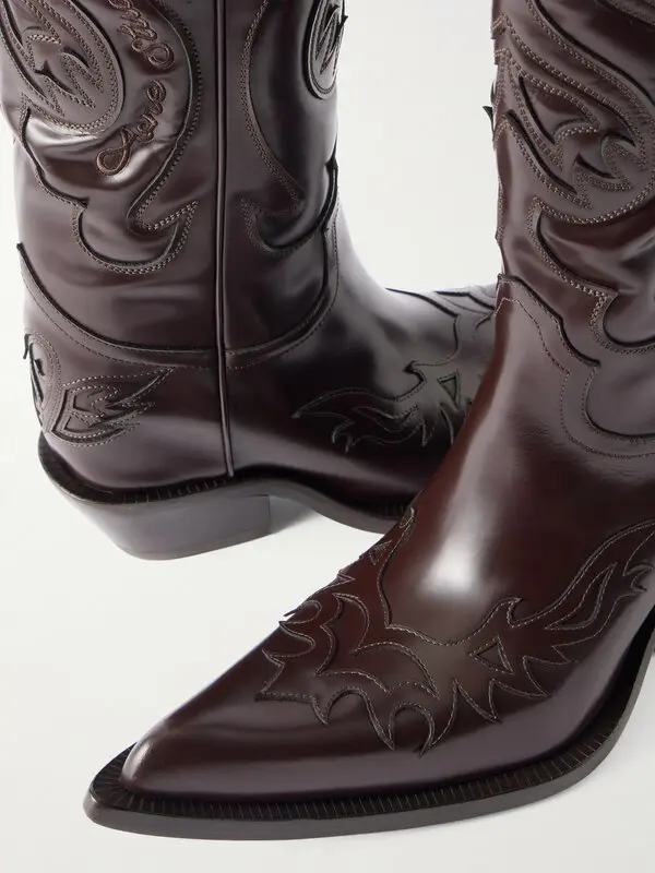 Acne Studios Leather Knee High Boots
