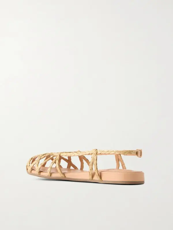 ANCIENT GREEK SANDALS Kardia Raffia Sandals - Neutrals