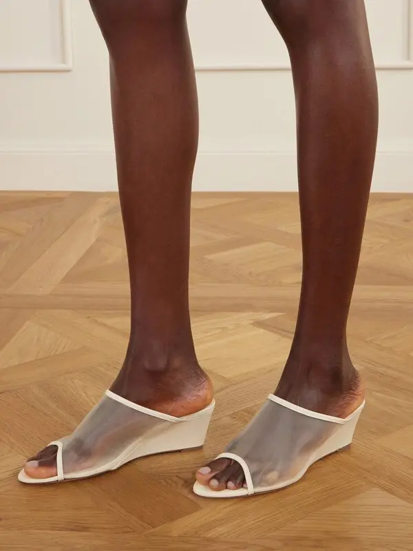AeydĒ Suzanne Wedge Sandals - Neutrals