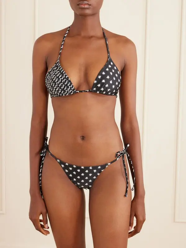 DONDE ESTEBAN Estrellitas Y Olas Recycled Triangle Bikini