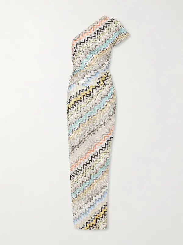 Missoni Striped Crochet-knit Maxi Dress - Neutrals