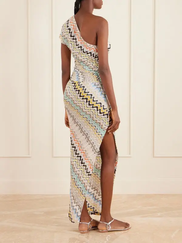 Missoni Striped Crochet-knit Maxi Dress - Neutrals