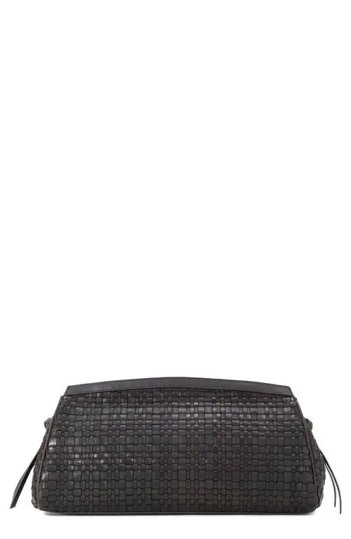 Staud Maude Soft Clutch - Espresso Woven