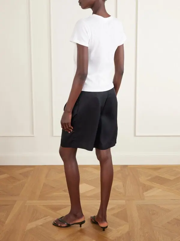 LESET Laura Cotton-jersey T-shirt - White