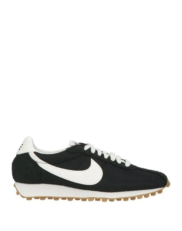 Nike Textile Fibers, Leather, Rubber Low-top Sneakers - Black