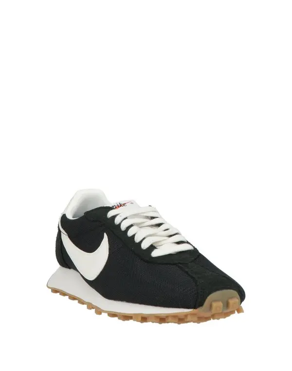 Nike Textile Fibers, Leather, Rubber Low-top Sneakers - Black