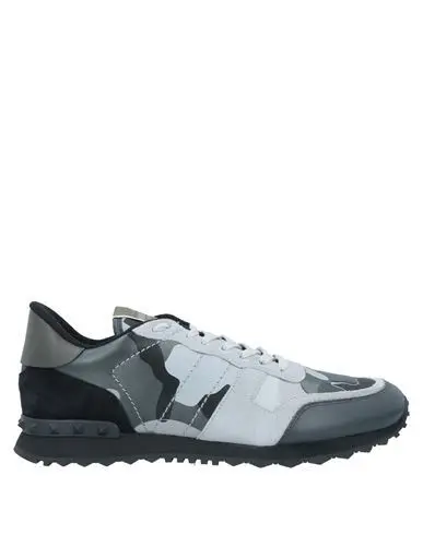 Valentino Garavani Sneakers In Leather And Textile Fibers - Black