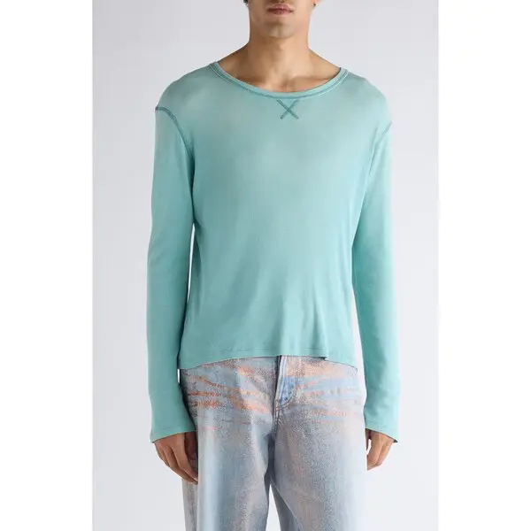 Acne Studios Einso U Sunkissed Rib T-shirt - Mint Green