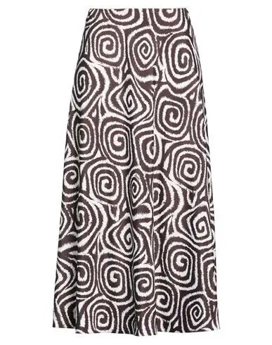 Herno Midi Skirt Dark Size Polyester, Cotton - Brown