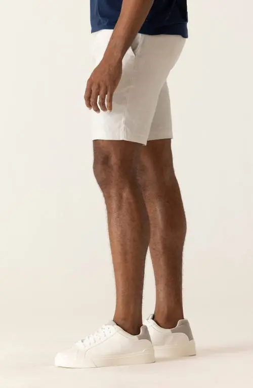 DEKE Oasis 8.5-inch Linen Blend Bermuda Shorts - Silver