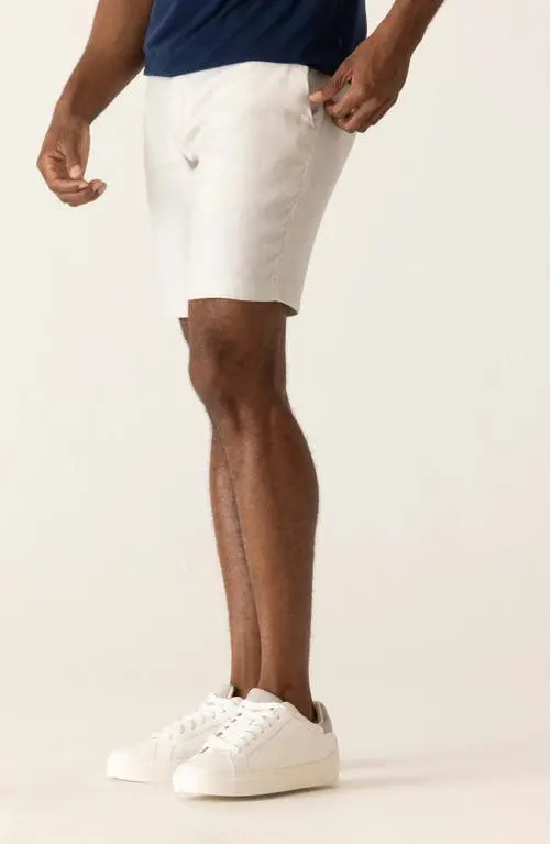 DEKE Oasis 8.5-inch Linen Blend Bermuda Shorts - Silver