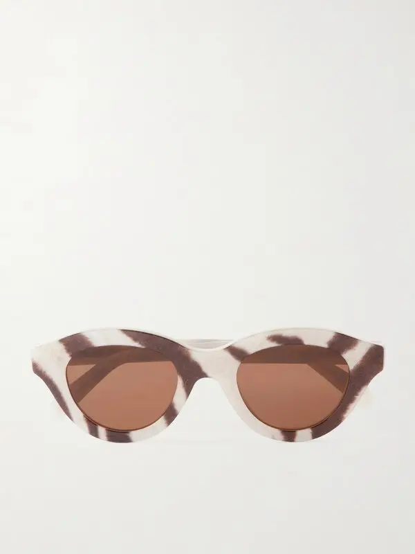 Celine Round-frame Sunglasses - Brown