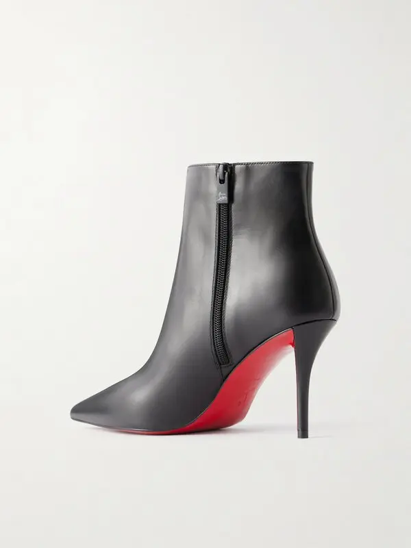CHRISTIAN LOUBOUTIN Miss Z 80 Leather Ankle Boots