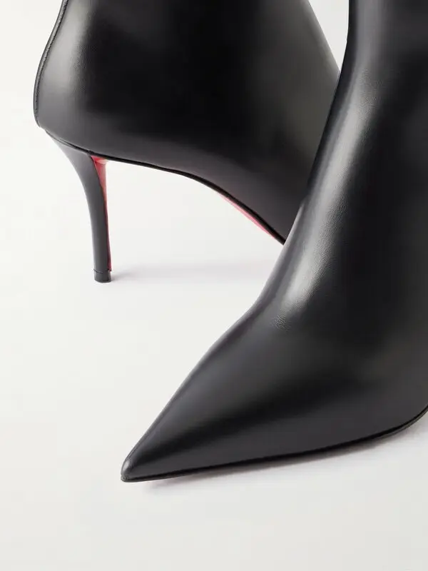 CHRISTIAN LOUBOUTIN Miss Z 80 Leather Ankle Boots