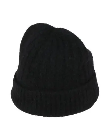 High Light Nylon, Wool, Alpaca Wool, Elastane Beanie - Black