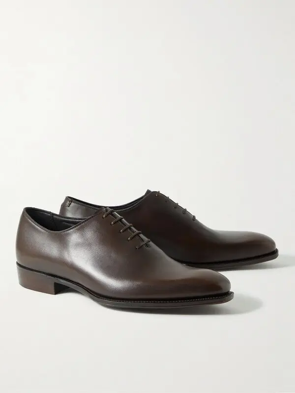 George Cleverley Merlin Whole-cut Leather Oxford Shoes