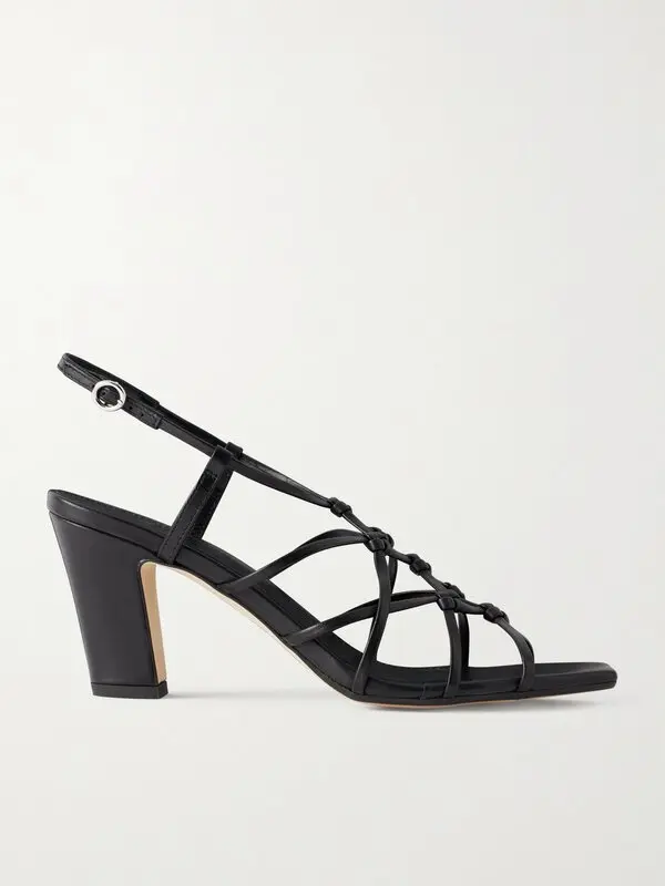 AeydĒ Acacia Leather Sandals - Black