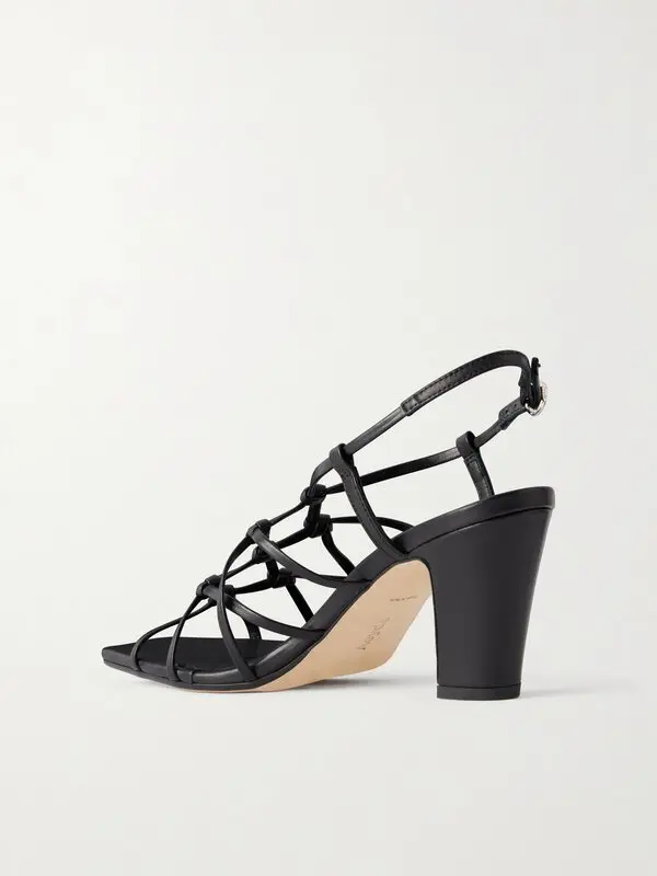 AeydĒ Acacia Leather Sandals - Black