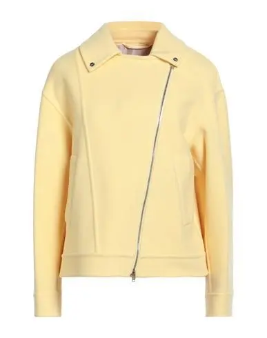 Herno Biker Jacket In Virgin Wool And Polyamide - Yellow