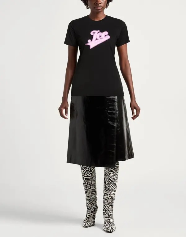 Iceberg Logo-print T-shirt - Black