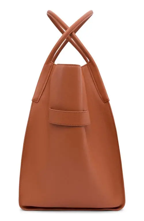 Mango Maxi Leather Shopper Bag