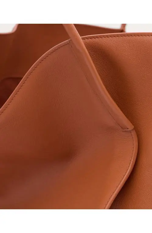 Mango Maxi Leather Shopper Bag