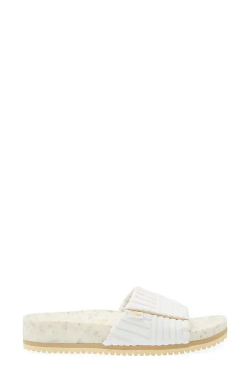 FLEKS La Cumbre Slide Sandal - White