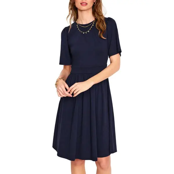 Boden Cotton Blend Jersey Dress