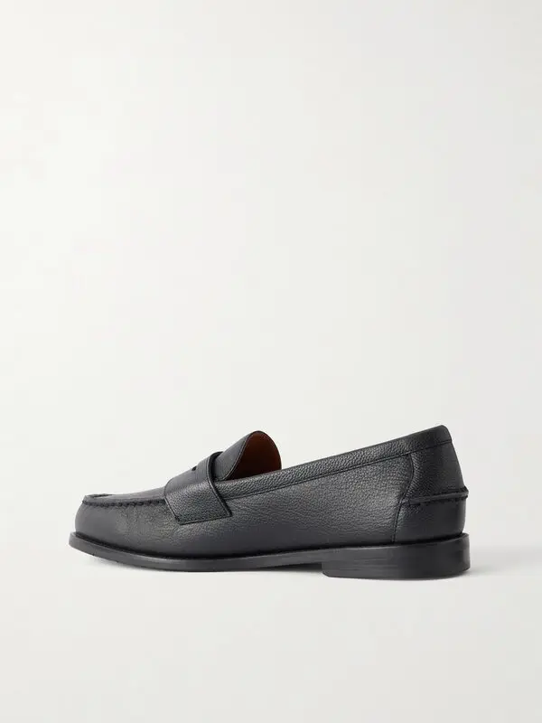 Polo Ralph Lauren Alston Full-grain Leather Penny Loafers - Black
