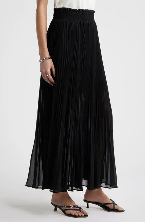 Nordstrom Pleated Chiffon Midi Skirt