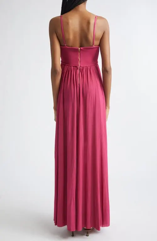 Zimmermann Luna Jersey Bandeau Gown - Fuchsia