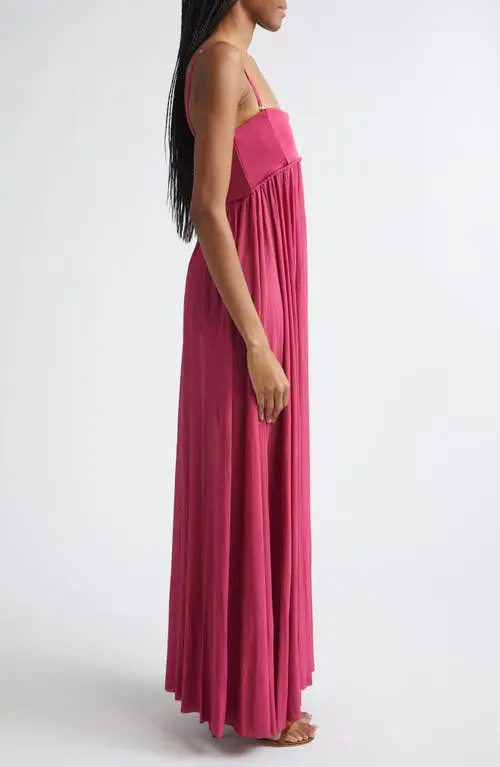Zimmermann Luna Jersey Bandeau Gown - Fuchsia