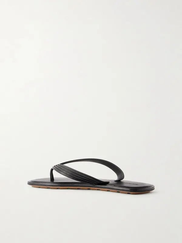 Bottega Veneta Rubber Flip Flops - Black