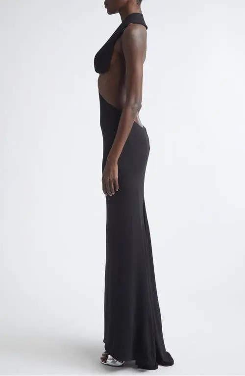 TOM FORD Asymmetric Jersey Gown