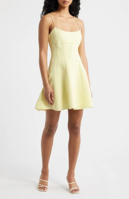 FREEMARKET Babydoll Minidress - Yellow