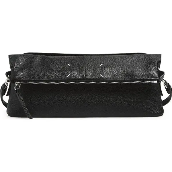 MAISON MARGIELA 5ac Leather Crossbody Bag - Black