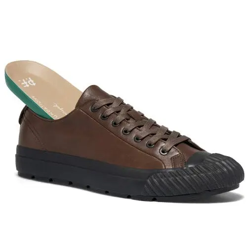 P.F. FLYERS Grounder Leather Low-top Sneakers - Brown