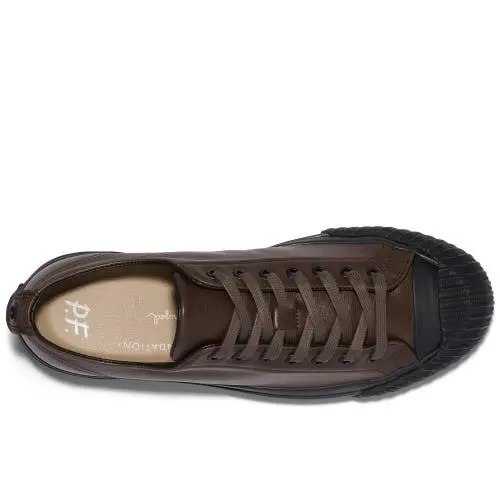 P.F. FLYERS Grounder Leather Low-top Sneakers - Brown