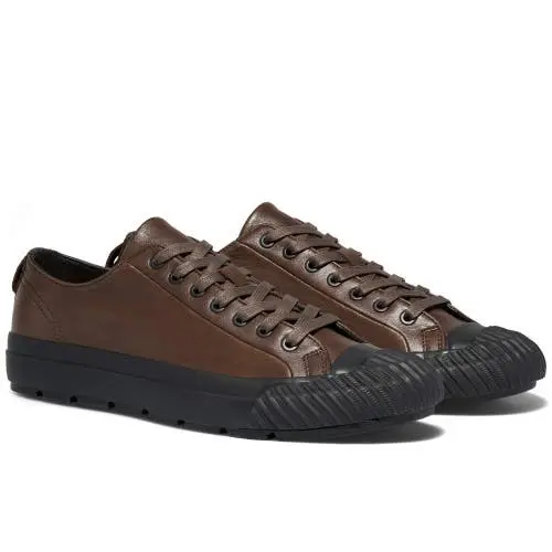 P.F. FLYERS Grounder Leather Low-top Sneakers - Brown