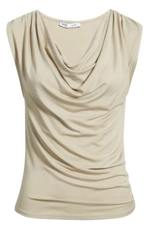 Mango Camiseta Cowl Neck T-shirt - Light/pastel