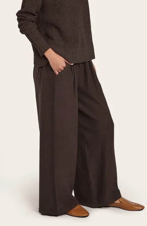 OYUN Wide Leg Pants - Espresso