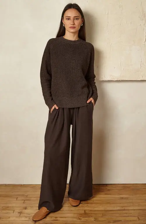 OYUN Wide Leg Pants - Espresso