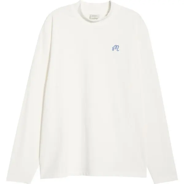 MALBON Upland Mock Neck Long Sleeve T-shirt - Snow White
