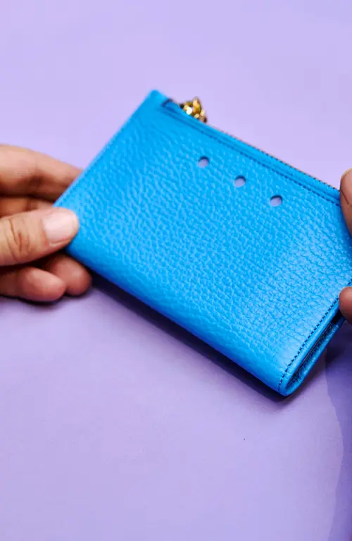 TUSK Ascot Slim Card Case With Zip Coin Pocket