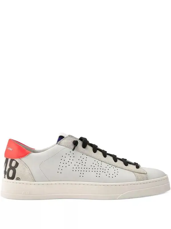 P448 Jack Perforated Logo Sneakers - Neutrals