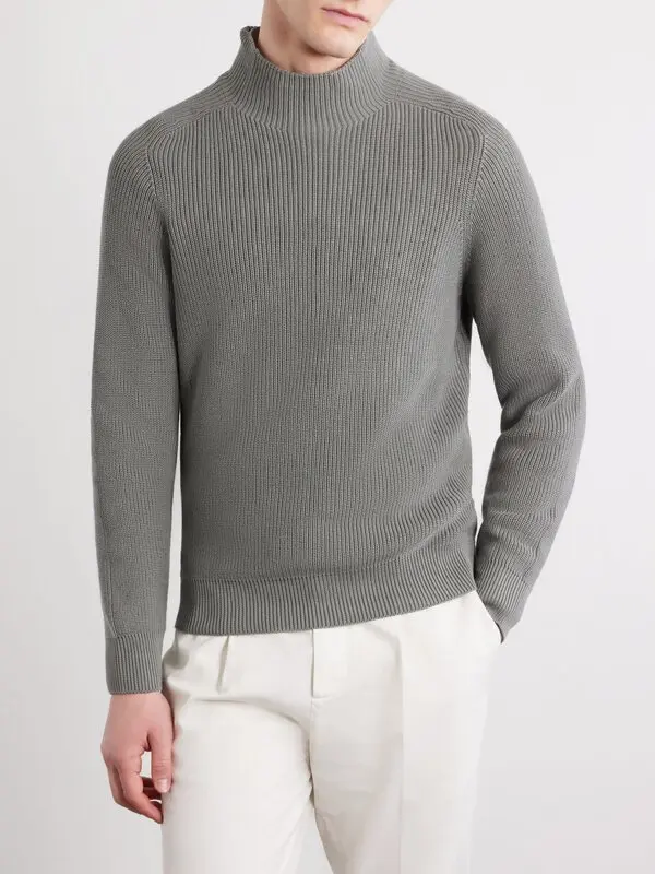 Brunello Cucinelli Knitted Cotton Sweater