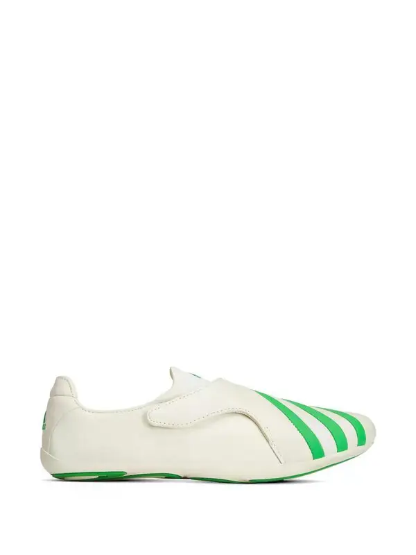 Adidas X Pharrell Virginia Vario Flat Earther Touch-strap Leather Sneakers - Neutrals
