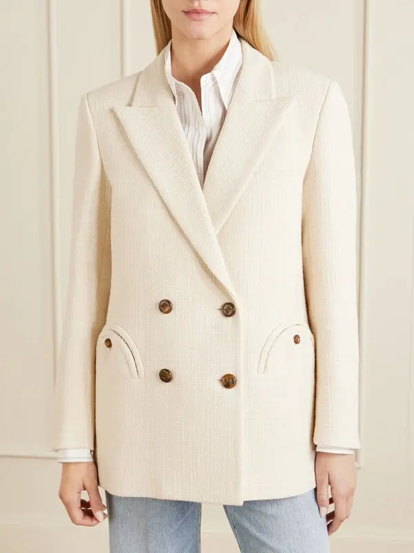 BLAZÉ MILANO Missy Everynight Cotton-blend Tweed Blazer