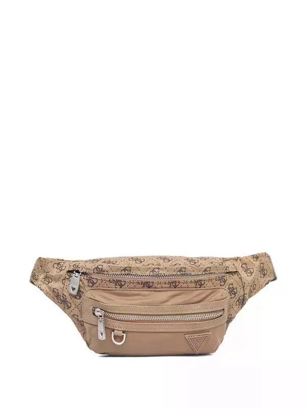 Guess Berlin 4g Logo-print Belt Bag - Neutrals