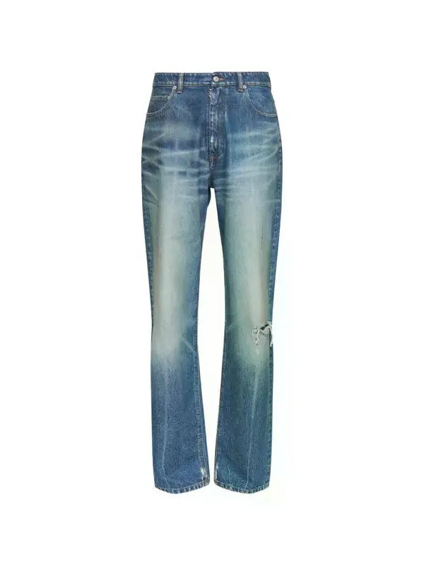 MAISON MARGIELA Distressed Trousers - Blue